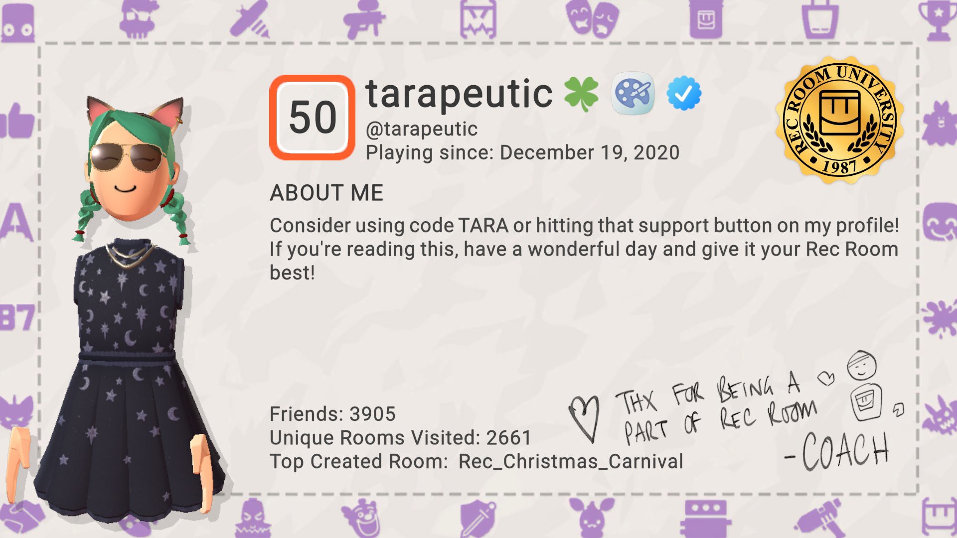 @tarapeutic's Card - RR Yearbook
